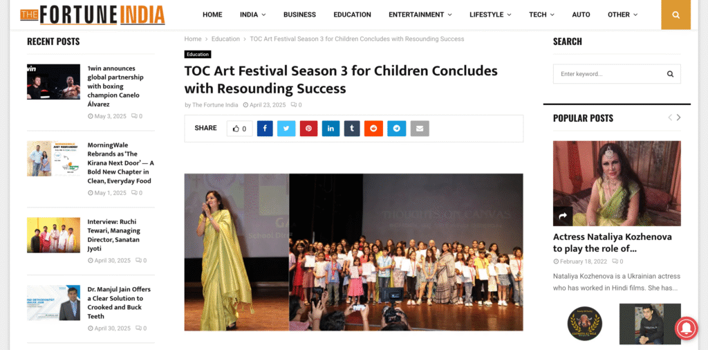 The Fortune India - Thoughts on Canvas